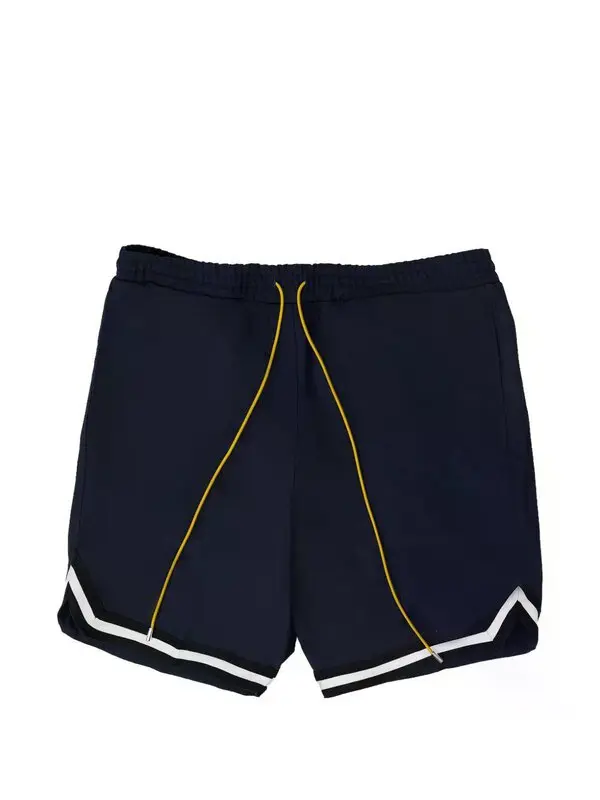 Rhude Striped-trim Mini Shorts - Blue