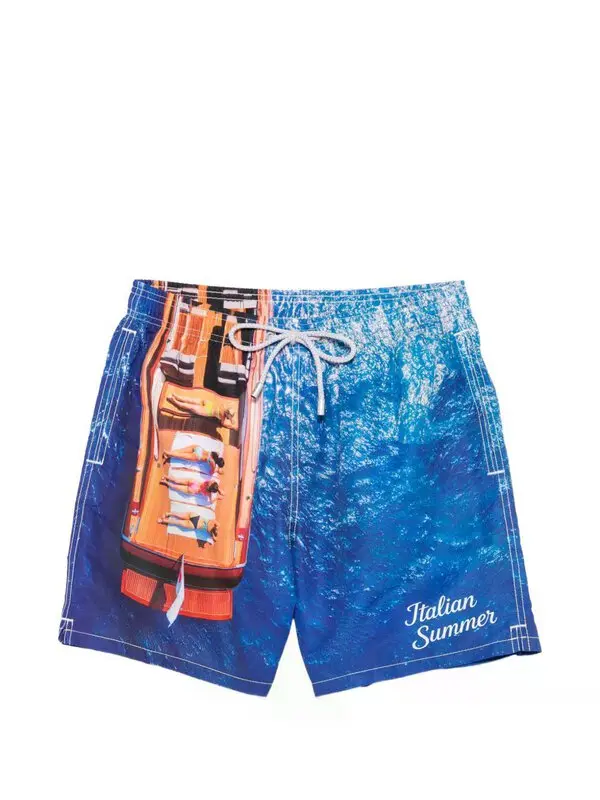 MC2 SAINT BARTH Gustavia Swim Shorts - Brown