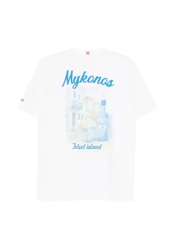 MC2 SAINT BARTH Portland Logo-print Short-sleeve T-shirt - White