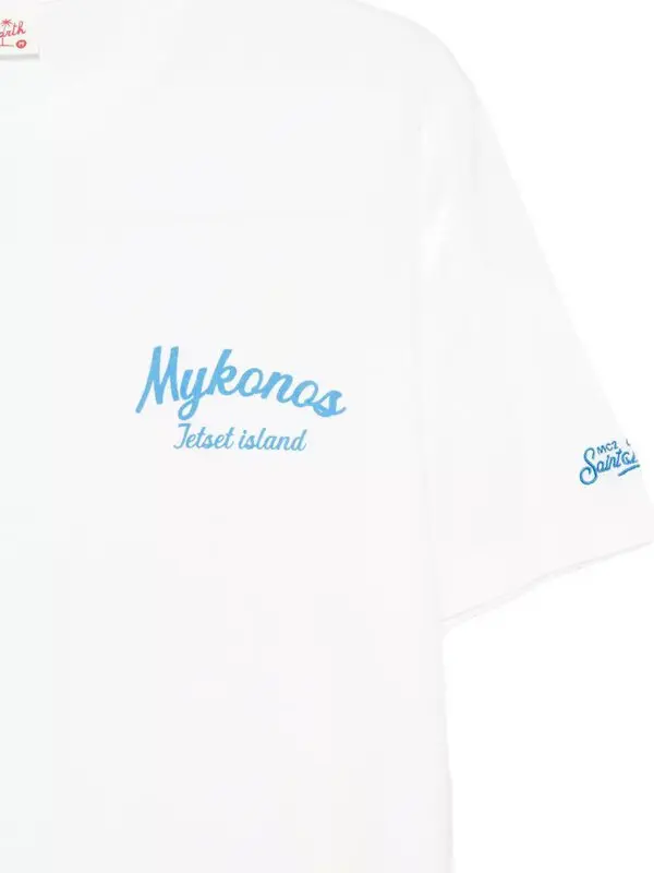 MC2 SAINT BARTH Portland Logo-print Short-sleeve T-shirt - White
