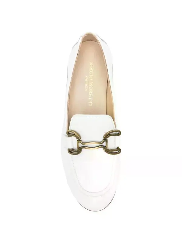 SERGIO MORETTI FIRENZE Horsebit Leather Loafers