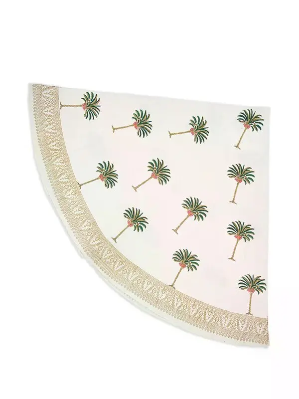 LES-OTTOMANS Handprint Round Tablecloth