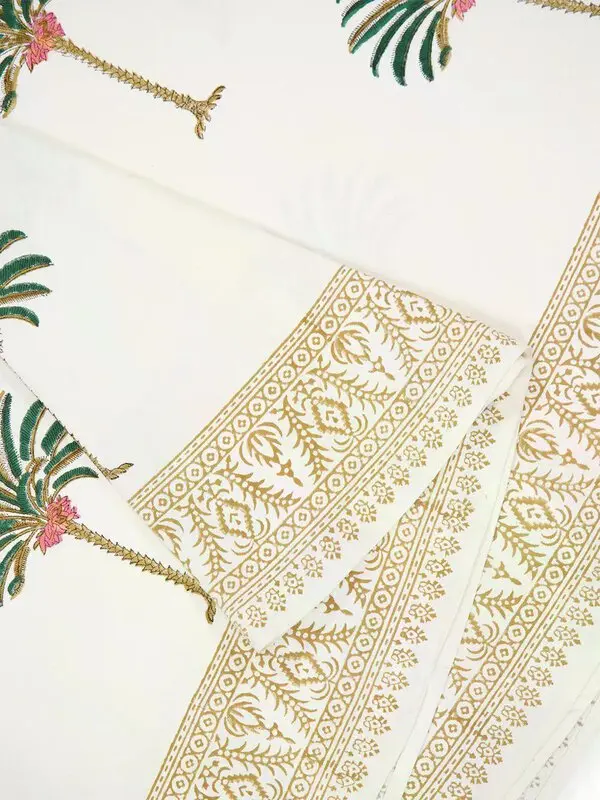 LES-OTTOMANS Handprint Round Tablecloth
