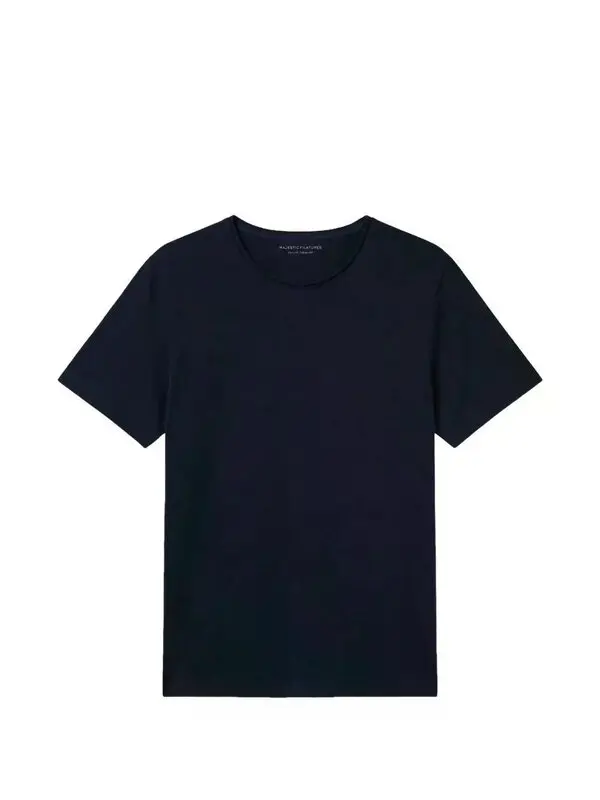 Majestic Filatures Raw-edge Cotton T-shirt - Blue