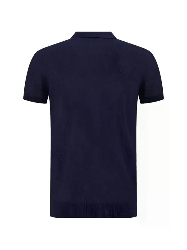 GRAN SASSO Open-knit Short-sleeved Shirt