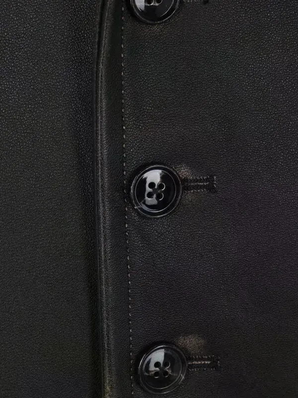 ANN DEMEULEMEESTER Malik Distressed Leather Jacket