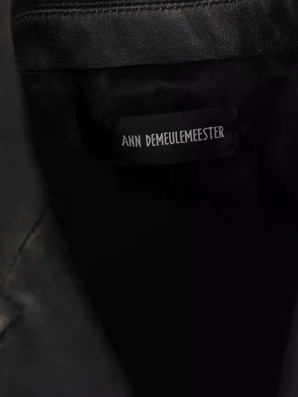 ANN DEMEULEMEESTER Malik Distressed Leather Jacket