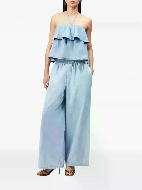 DRYKORN Halterneck Blouse With Ruffled Detailing