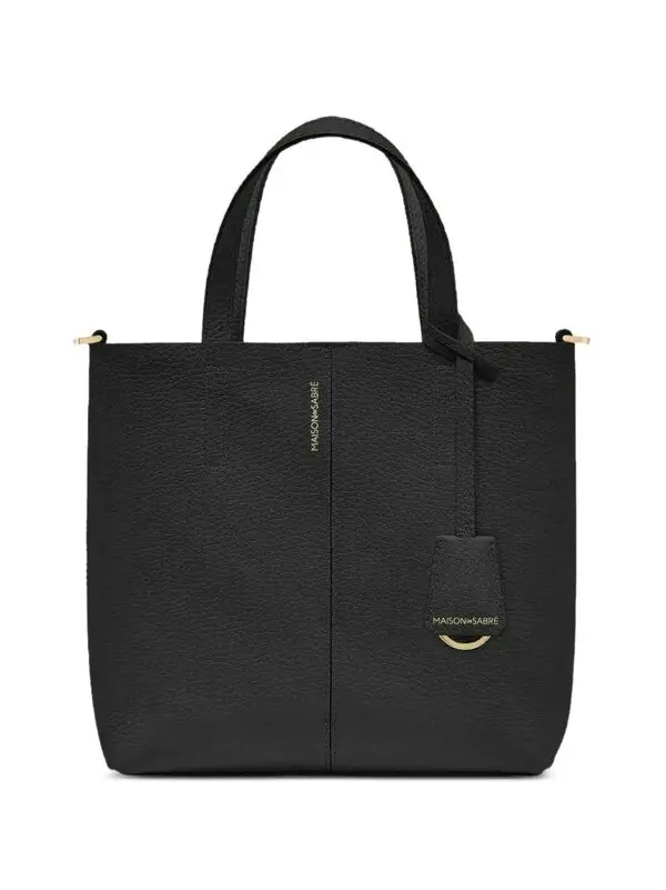 MAISON DE SABRE Small Grainy Leather Tote Bag