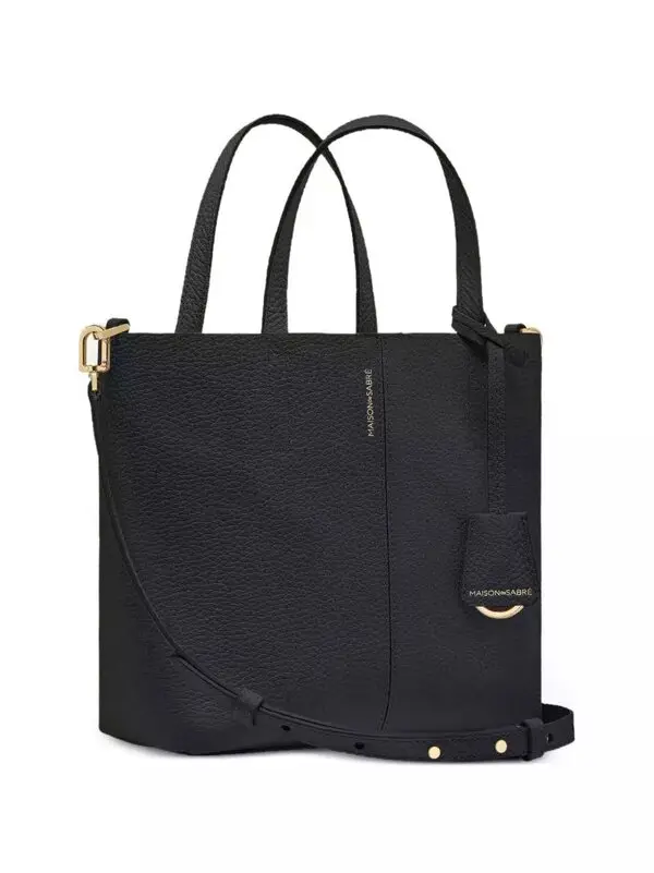 MAISON DE SABRE Small Grainy Leather Tote Bag