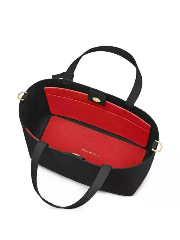 MAISON DE SABRE Small Grainy Leather Tote Bag