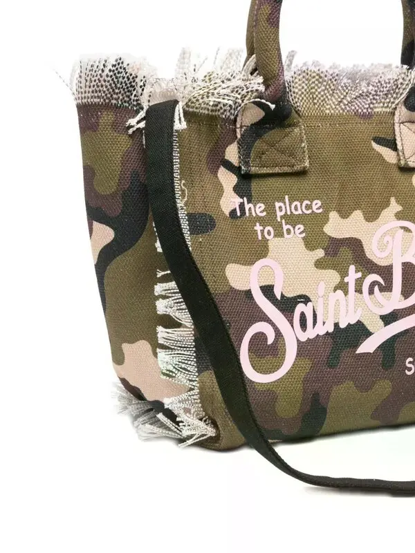 MC2 SAINT BARTH Colette Camouflage Print Tote Bag