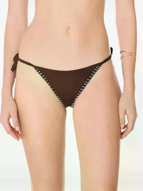 KIÓHNE Zoe Hand-embroidered Bikini Bottoms