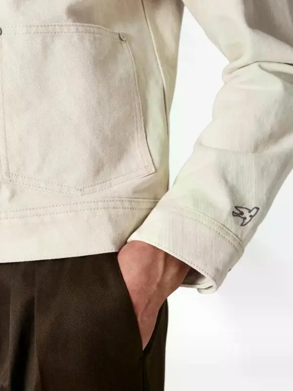 Paul Smith Pleated-detail Denim Jacket