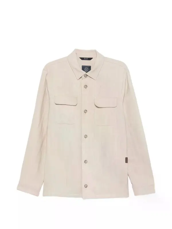 FAY Buttoned Pocket Overshirt