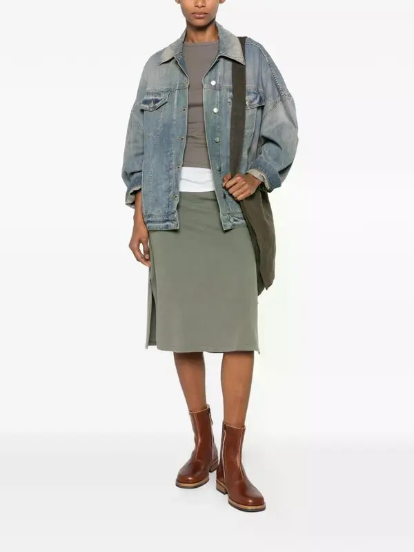 CIRCUS HOTEL Faded Effect Denim Jacket