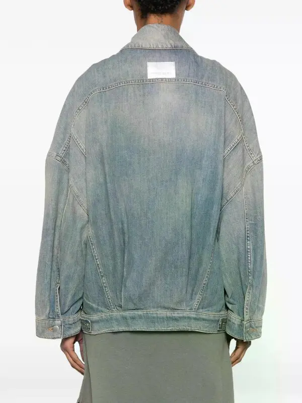 CIRCUS HOTEL Faded Effect Denim Jacket