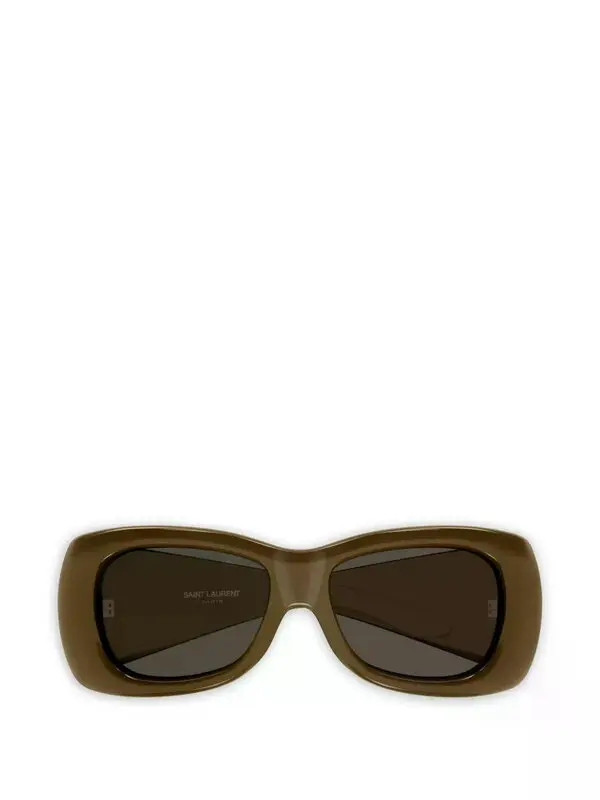 Saint Laurent Howl Oval-frame Sunglasses - Brown
