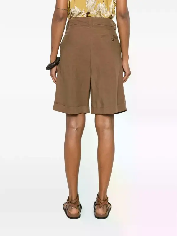 CENERE GB Pleated Turn-up Shorts