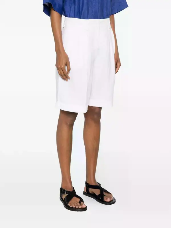 CENERE GB Pleated Turn-up Shorts