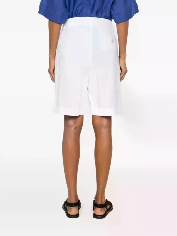CENERE GB Pleated Turn-up Shorts