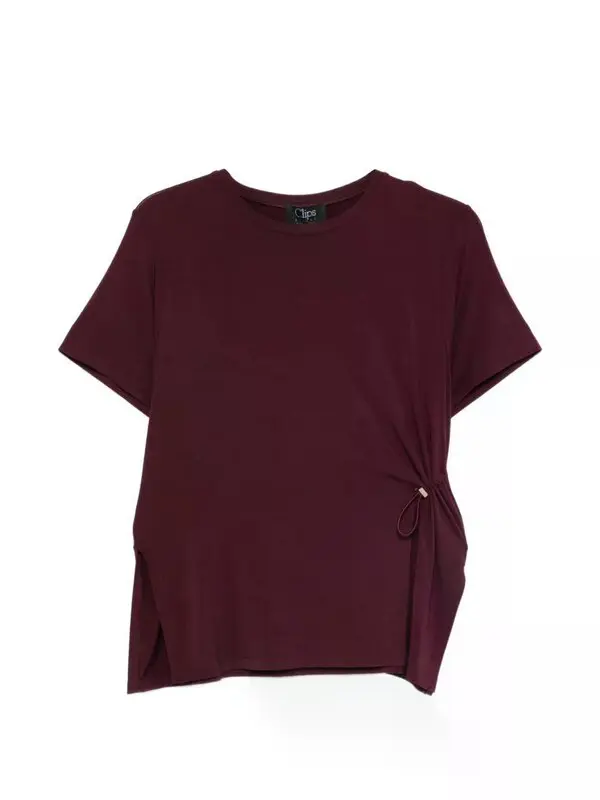 CLIPS Drawstring Sweater - Red