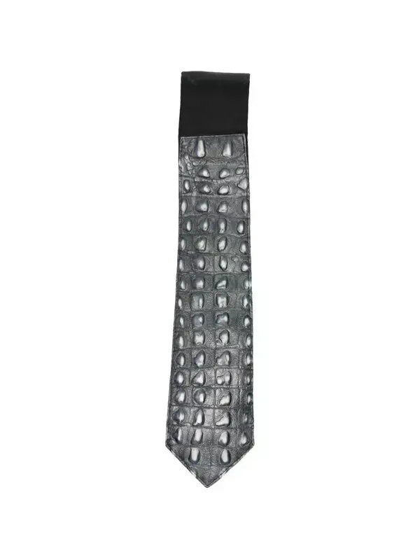 MITILIANE COUTURE Embossed Leather Tie