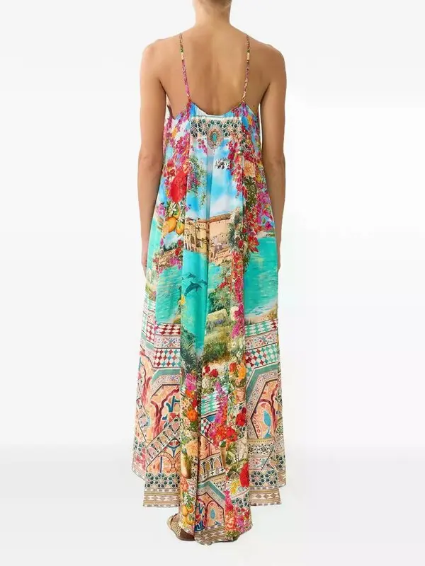 Camilla Embellished Printed Maxi Dress