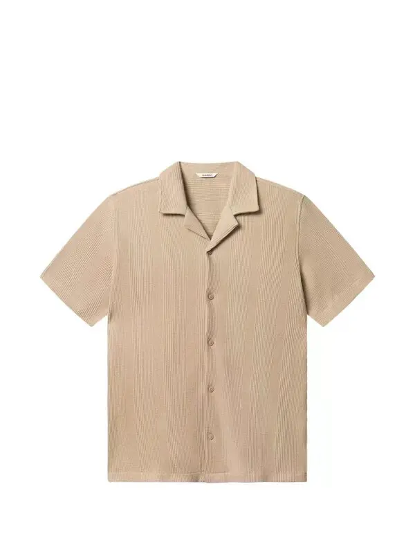 GABBA Gabvalente Wup Waffle-knit Shirt - Neutrals