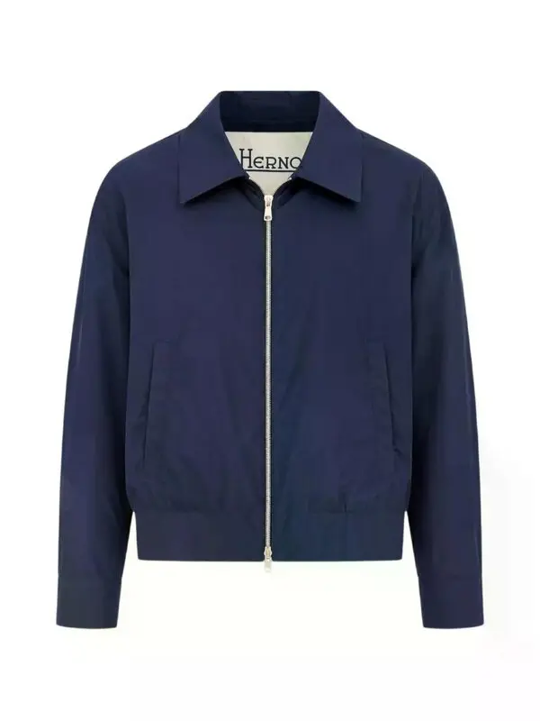 Herno Logo Plaque Zip-up Jacket