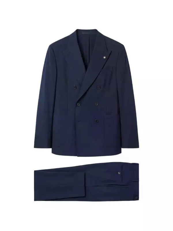 MANUEL RITZ Double-breasted Peak-lapel Suit