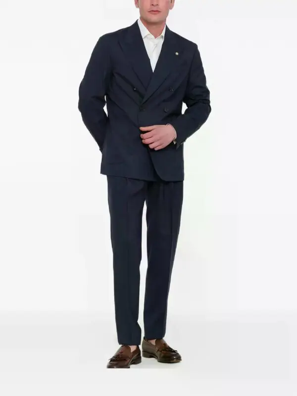 MANUEL RITZ Double-breasted Peak-lapel Suit