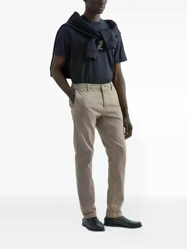 REPLAY Logo Plaque Slim-fit Jeans - Neutrals