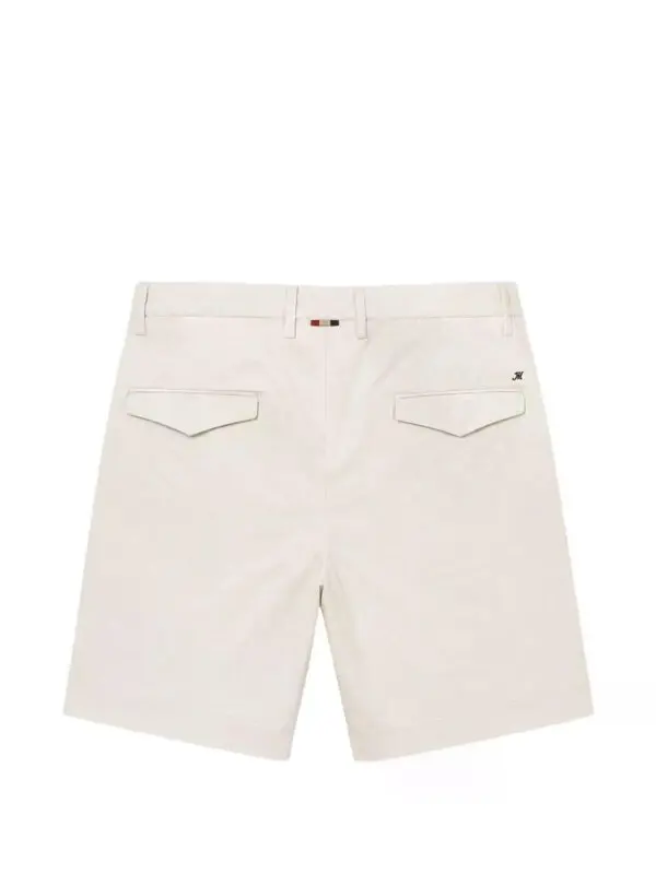 MASON'S Logo Embroidered Shorts - Neutrals