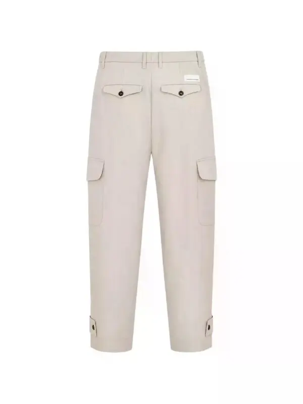 NINE:INTHE:MORNING Cargo Pants With Pleated Detailing And Buttoned Cuffs