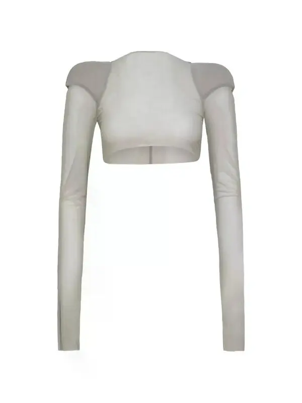 Rick Owens Cropped Top With Padded Shoulders