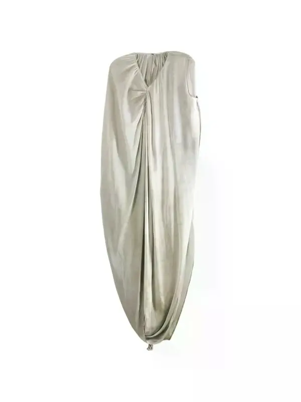 UMA WANG Gathered Sleeveless Dress - Neutrals