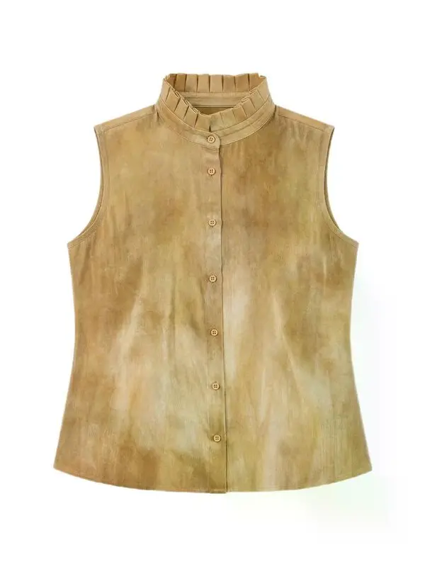 UMA WANG Tina Ruffled-collar Top