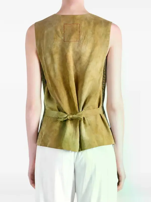 UMA WANG Geometric Pattern Waistcoat