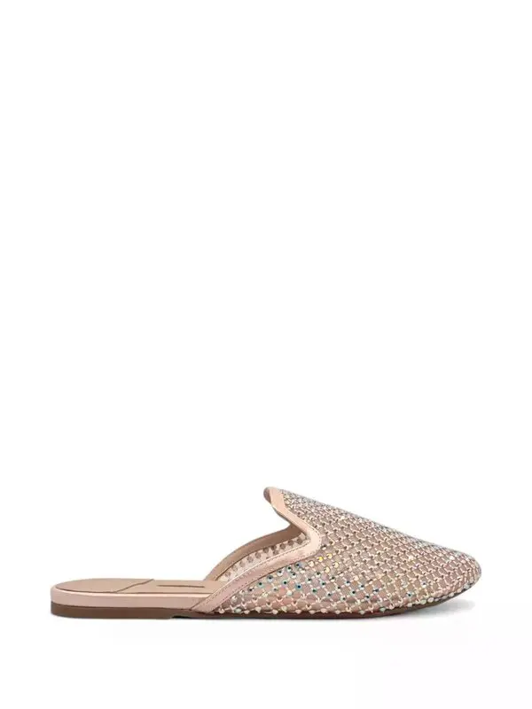 LE SILLA Gilda Crystal-embellished Mesh Mules - Pink