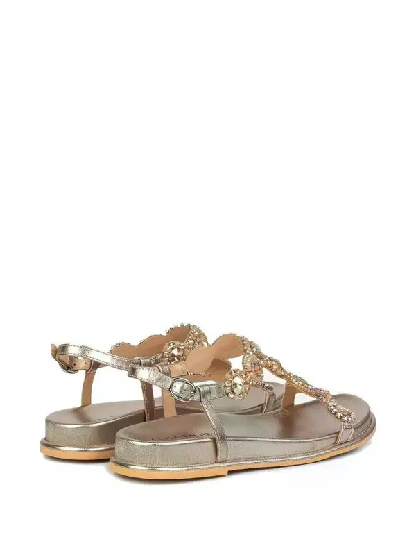 ALMA EN PENA Crystal-embellished Slingback Sandals