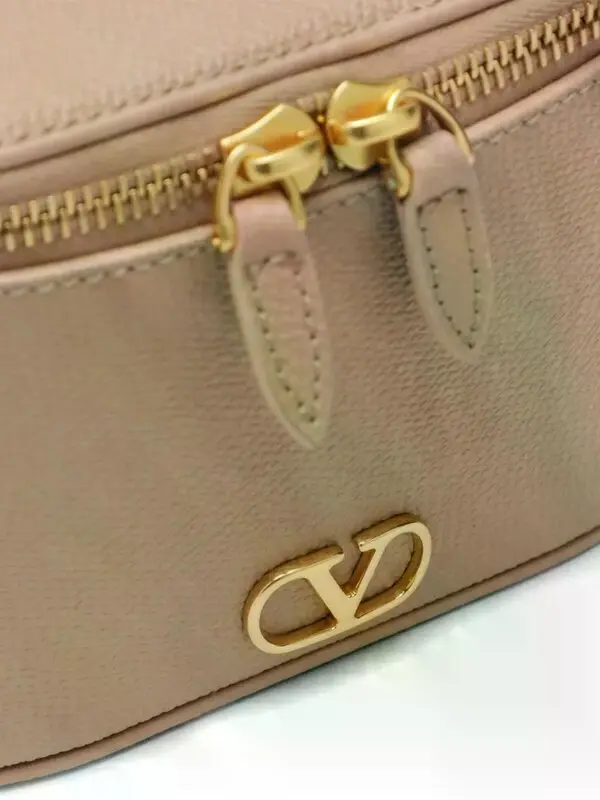 Valentino Garavani Vlogo Signature Leather Vanity Case