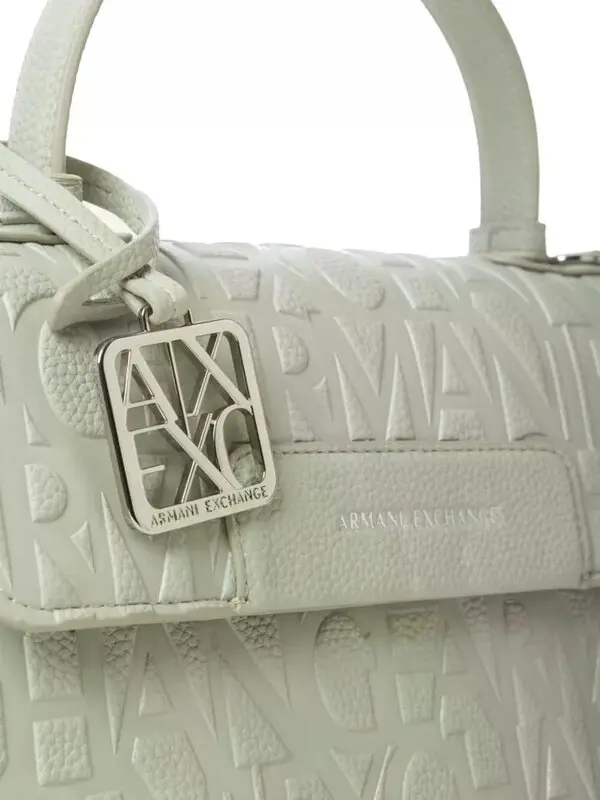Armani Exchange Embossed Logo Top-handle Tote Bag