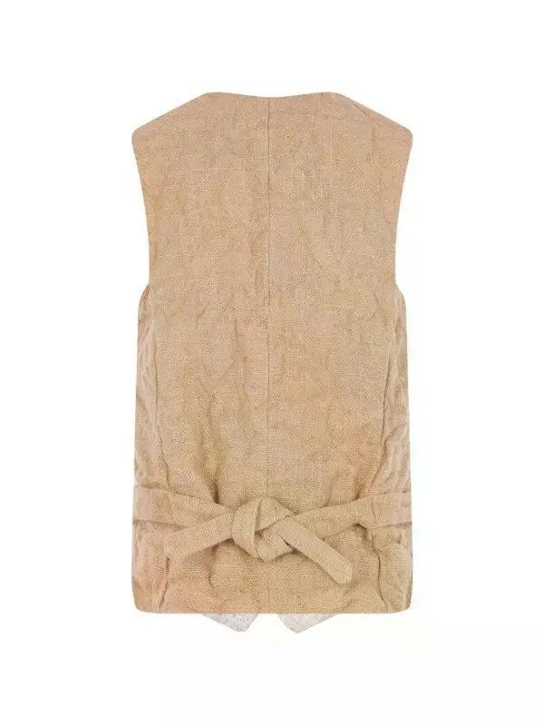 Comme Des Garçons Crochet-knit Waistcoat