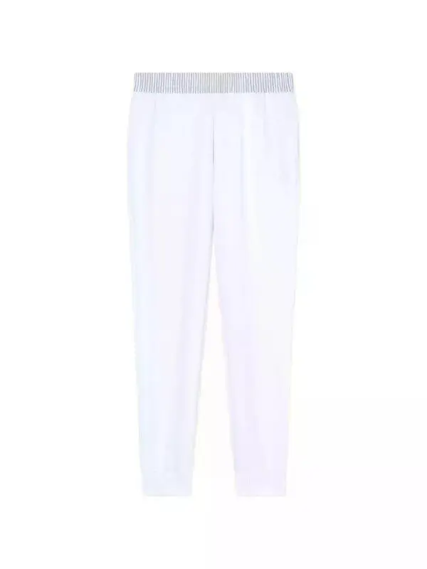 Armani Exchange Striped Waistband Track Pants - White