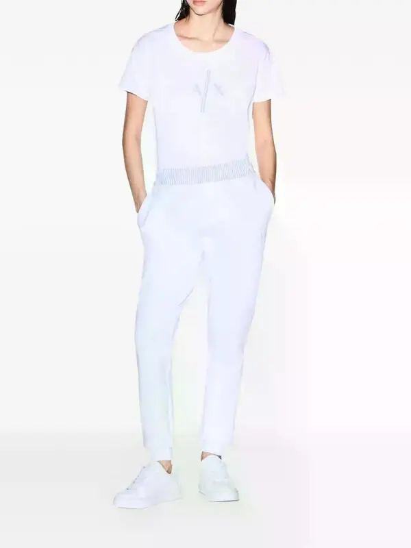 Armani Exchange Logo Print Cotton T-shirt - White