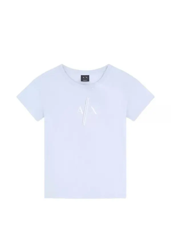 Armani Exchange Logo Detail Cotton T-shirt - Blue