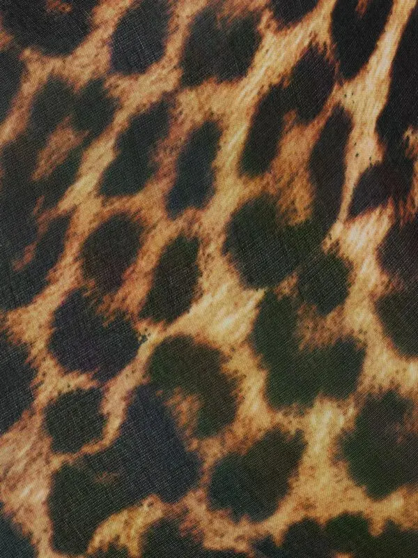 MAISON CLOSE Safari Leopard-print Mini Wrap Skirt