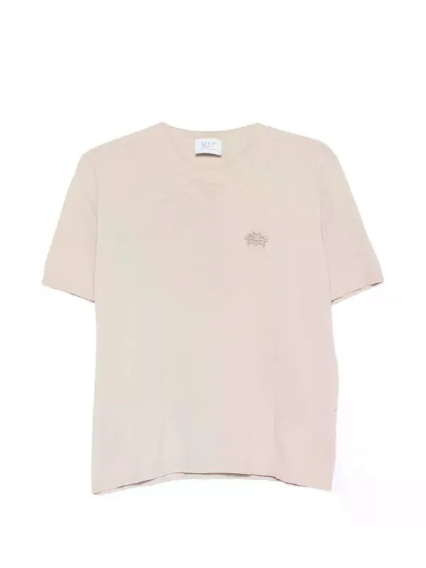 MVP WARDROBE Embroidered T-shirt - Neutrals