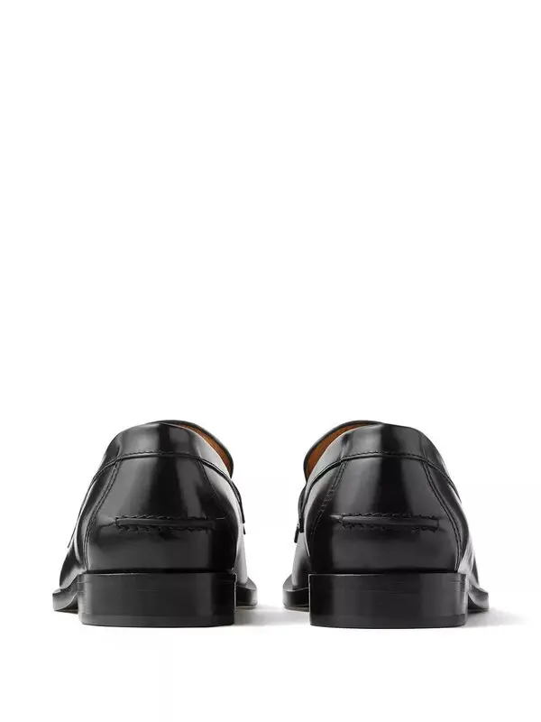 Versace Medusa Biggie Leather Loafers - Black